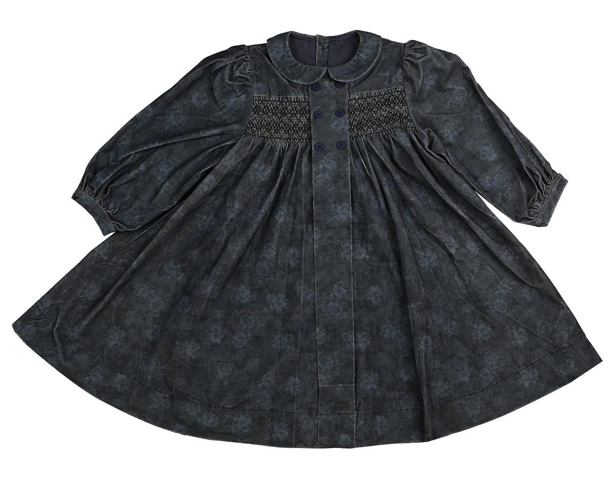 Belati Tonal Floral Dress with Smocking – Petit Perfection