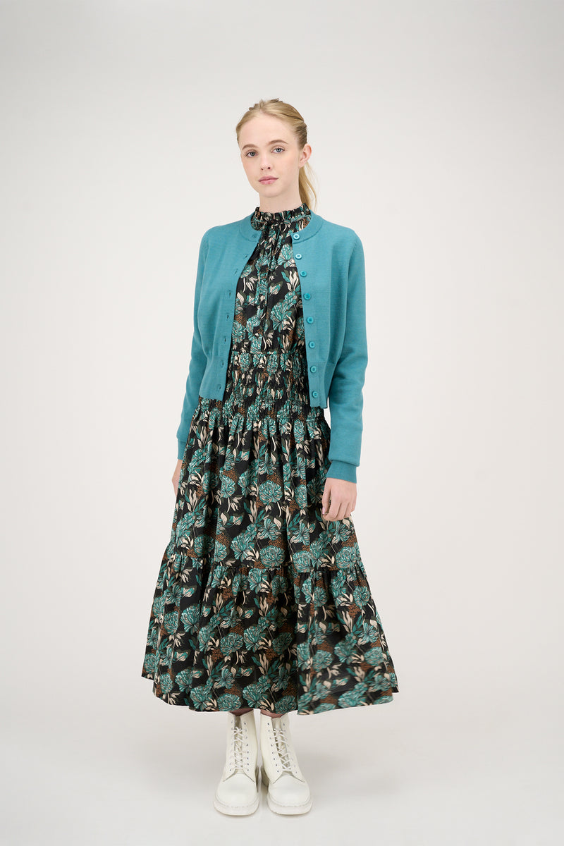 Elle oh Elle Stella Dress in Moss Print – Petit Perfection