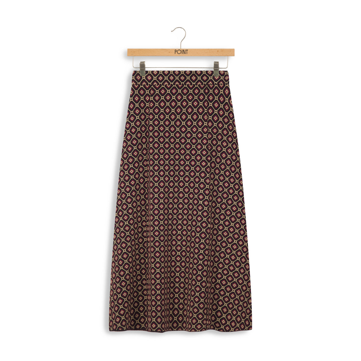 Point Jacquard A-Line Skirt in Geo Color – Petit Perfection