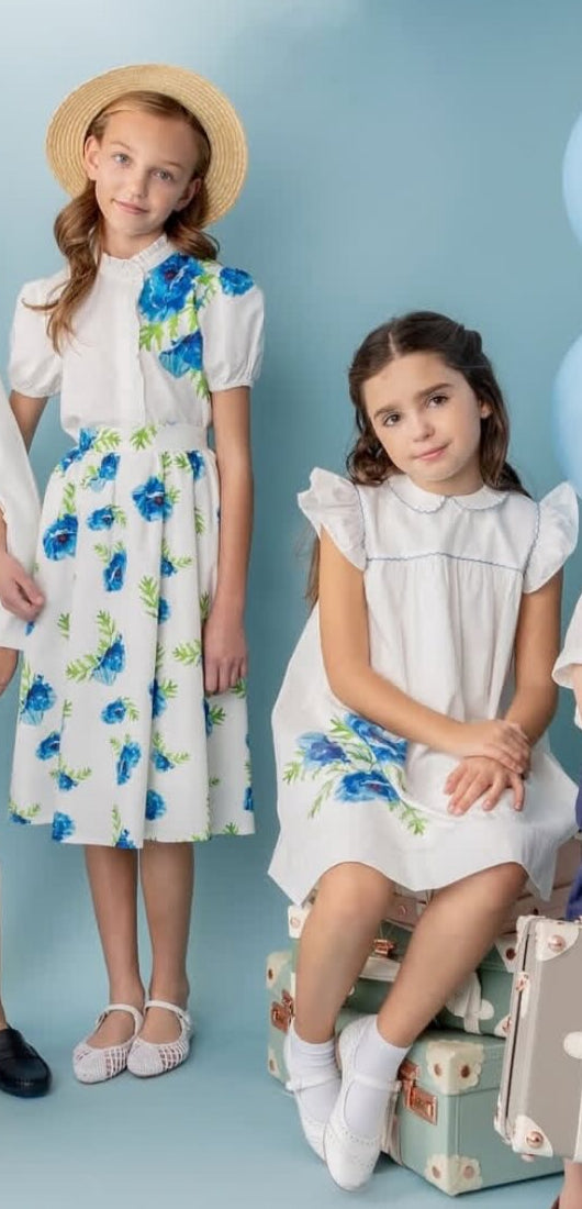 Belati Blue Flower Print Set – Petit Perfection