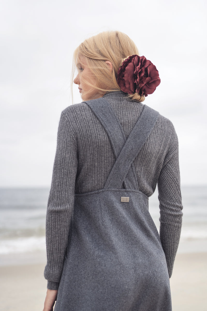 Gem Grey Wool Button Down Jumper Set – Petit Perfection