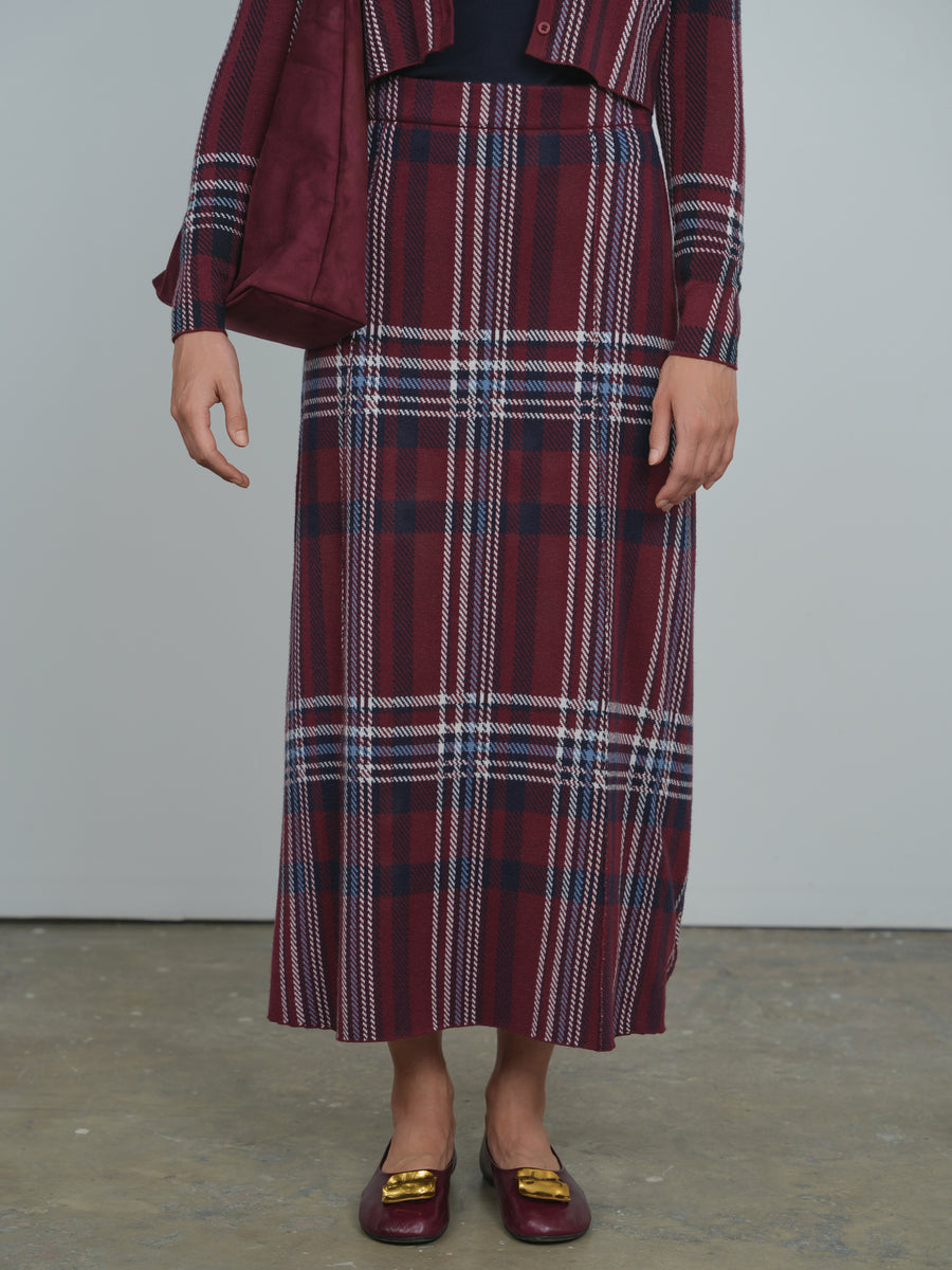 Point Plaid A-Line Panel Skirt – Petit Perfection