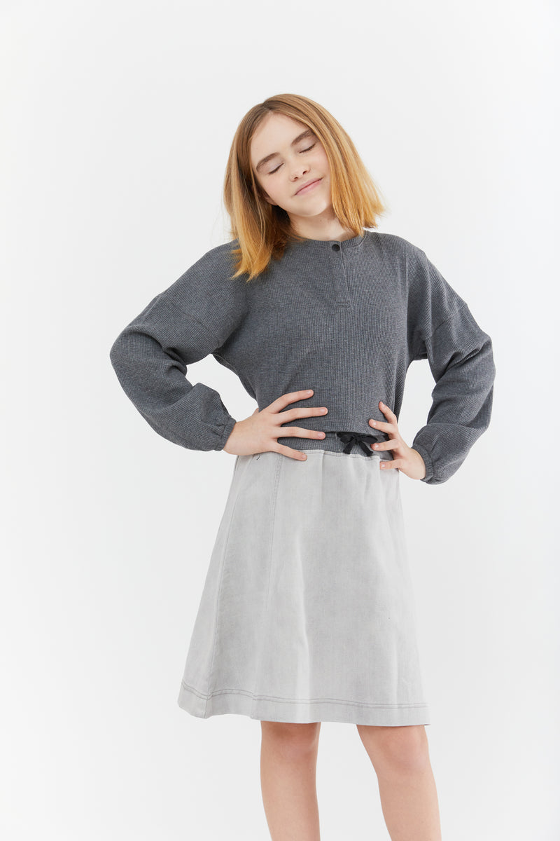 Crew Kids Denim Waffle Girls Set – Petit Perfection